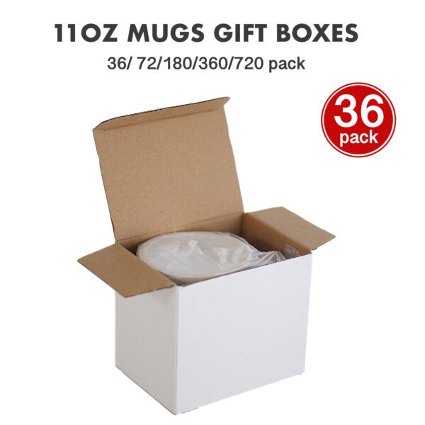 White Mugs GIFT BOXES - Mail Box Mug Sublimation Mug box