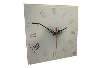 Sublimation Blanks Glass Clock - Square Heat Press Printable