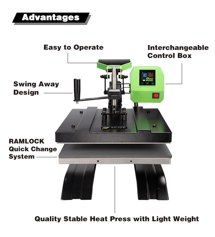 Galaxy Swing Heat Press, 40x50 cm Press Machine, Signzworld