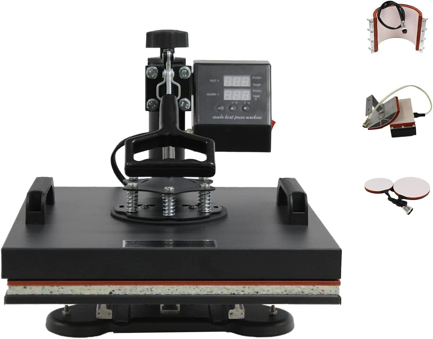 Heat Press 5 in 1 Machine, 29x38cm Large Sublimation Printer