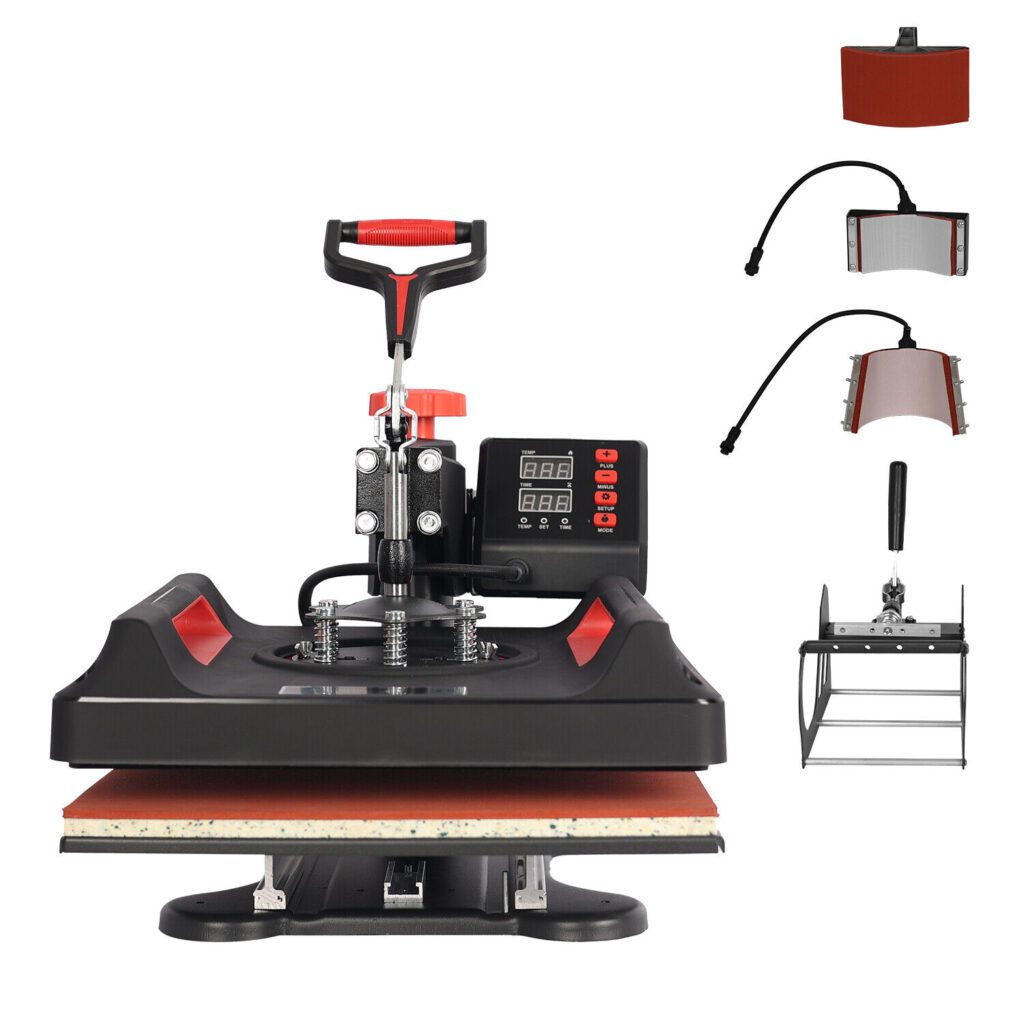 Five in One Heat Press, Shirt & Mug & Hat Printer, Signzworld