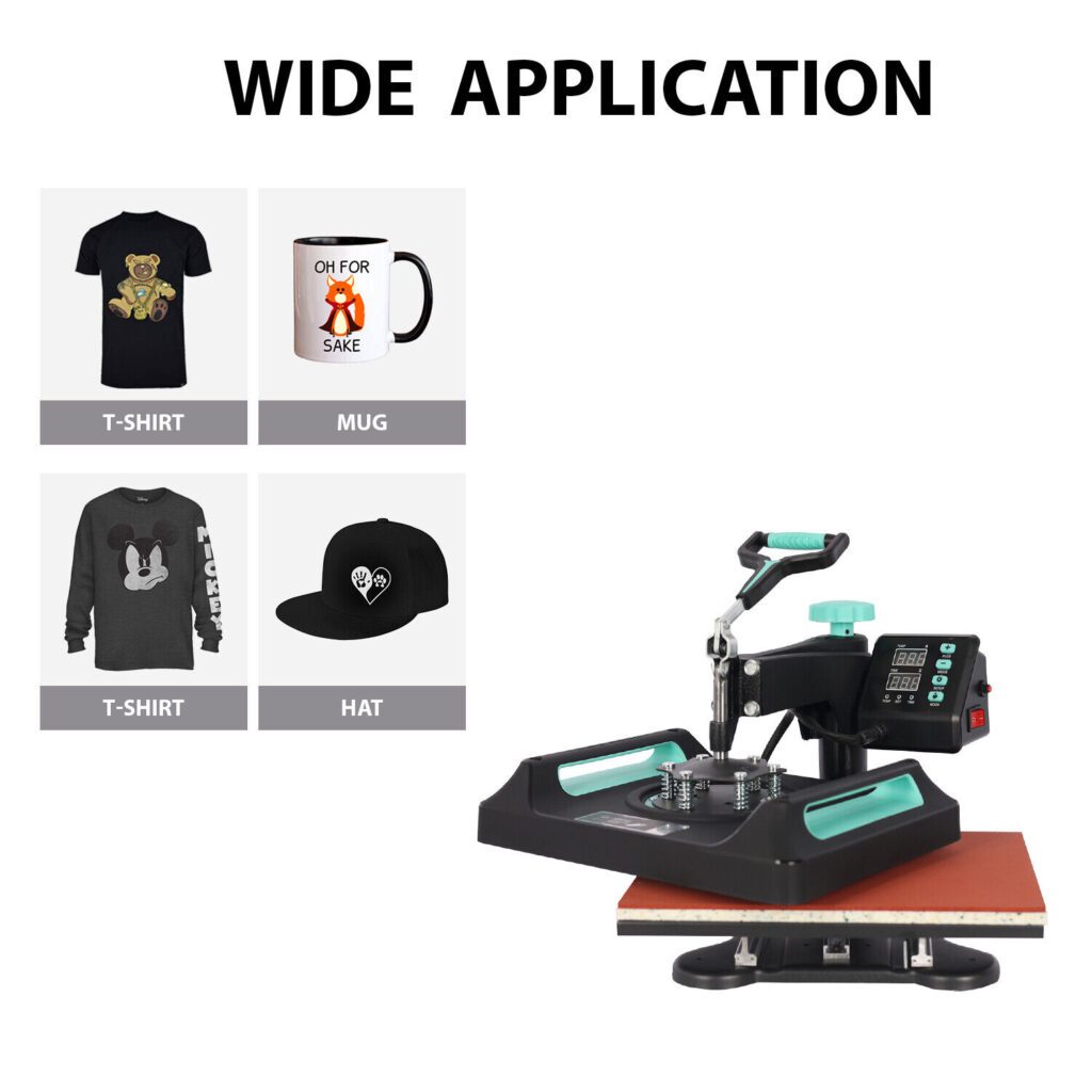 5 in One Heat Press, Sublimation Printer for Mugs & Plates